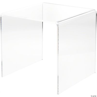Plymor Clear Acrylic Square Display Riser, 14" H x 14" W x 14" D (3/8 ...