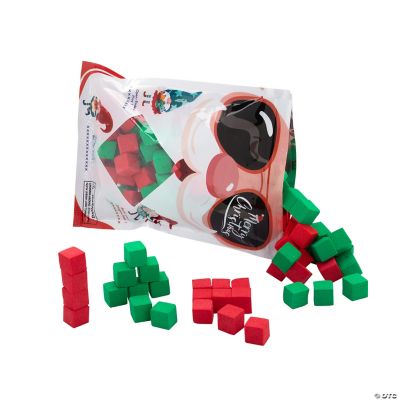 12 Pc. 6" x 5 3/4" Christmas Fidget Foam Blocks Handout for 12 ...