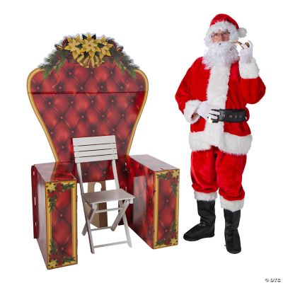44" x 71" Santa’s Chair Photo Booth Stand-In Stand-Up Decoration ...