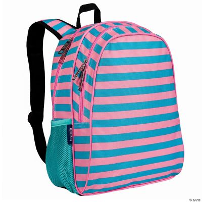 Pink Stripes 15 Inch Backpack | Oriental Trading