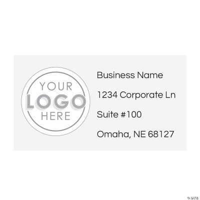 2 1/2" x 1 1/4" Bulk 144 Pc. Personalized Custom Full-Color Logo ...