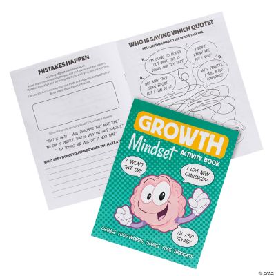 8 1/2" x 11" Growth Mindset Paper Coloring & Activity Books - 12 Pc ...