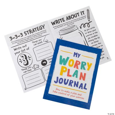 8 1/2" x 11" My Worry Plan Journals & Activity Books - 12 Pc ...