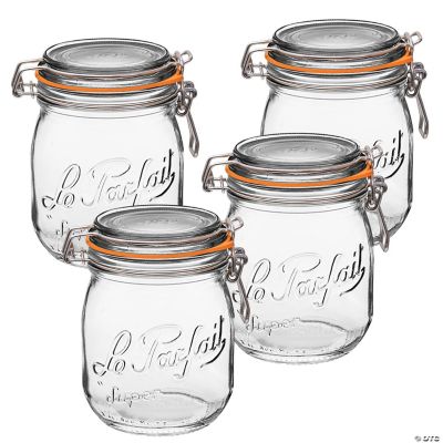 Le Parfait 24 oz Glass Super Jars (4ct) | Oriental Trading