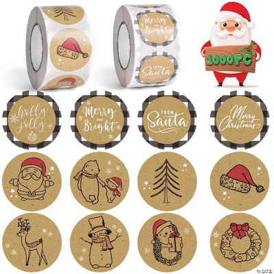 Fun Little Toys - Merry Christmas Stickers Rolls (2 Rolls) | Oriental ...