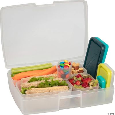 Bentology Bento Lunch Box Set w/ 5 Removable, Leak Proof Containers, On ...