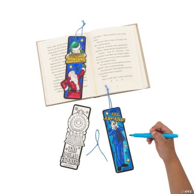 2 1/4" x 7" Bulk 48 Pc. Color Your Own The Polar Express™ Bookmarks ...