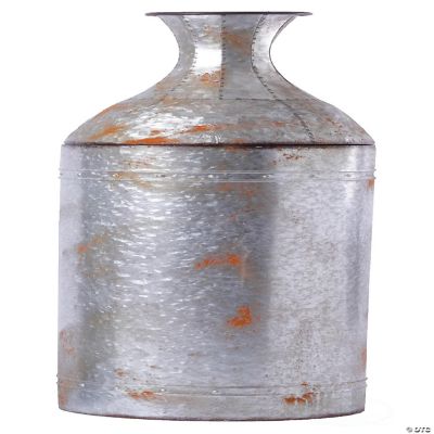 Vintiquewise 43" Rustic Farmhouse Style Galvanized Metal Floor Vase ...