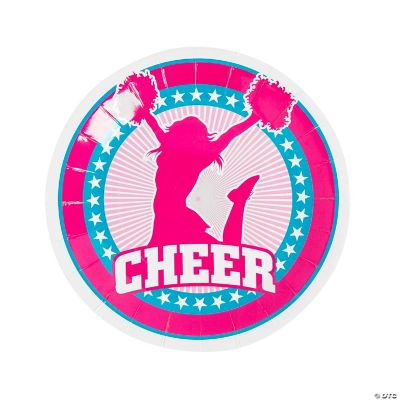 9" Cheer Party Disposable Round Paper Dinner Plates - 8 Ct. | Oriental ...