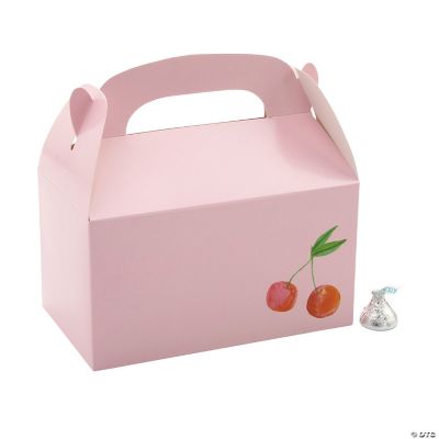 6 1/4" x 5 1/2" Pink Cherries Cardstock Treat Boxes - 12 Pc. | Oriental ...