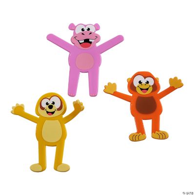 4 1/2" Big Eye Wacky Animal Character Bendable Toys - 12 Pc. | Oriental ...