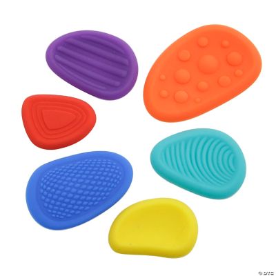 3" Brightly Colored & Textured Sensory Worry Stones - 12 Pc.