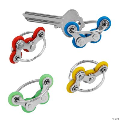 1 3/4" Bright Color Jump Ring Chain Focus Aid & Fidget Toys - 12 Pc ...
