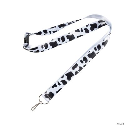 34" Cow Print Badge Holder Polyester Breakaway Lanyards – 12 Pc ...