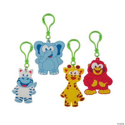 2 1/2" - 3" Big Eye Wacky Zoo Animal Backpack Clips - 12 Pc. | Oriental ...