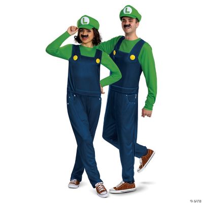 Adults Classic Elevated Super Mario Bros™ Luigi Costume | Oriental Trading