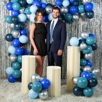 White Foldable Paper Circular Column Decoration Assortment Kit – 3 Pc ...