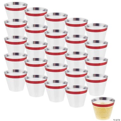 9 oz. Mega Bulk 200 Ct. Small Christmas-Themed Disposable Plastic Cups ...