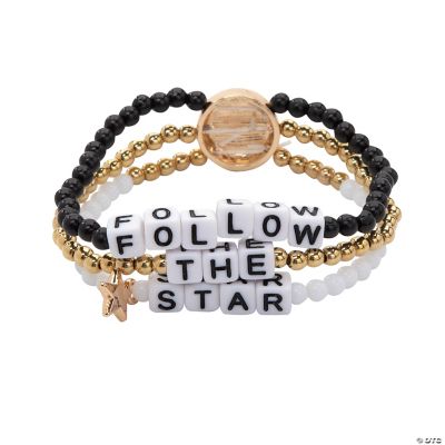 14" Follow the Star Beaded Bracelet with Charm Craft Kit - Makes 6 ...