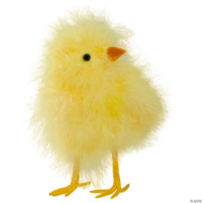 5.25" Yellow Furry Left Facing Chick Easter Figure