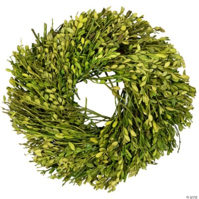 Green Foliage Artificial Spring Wreath 10-Inch | Oriental Trading