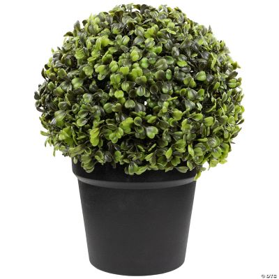 12" Potted Artificial Boxwood Spring Plant | Oriental Trading