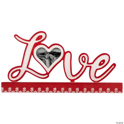 Love Valentine's Day Photo Frame Tabletop Decoration - 12" | Oriental ...