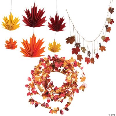 Fall Leaves Decorating Kit - 8 Pc. | Oriental Trading