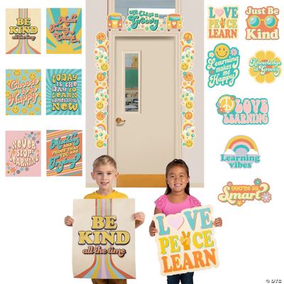 Groovy Multicolor Cardstock Classroom Decorating Kit – 23 Pc ...