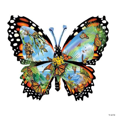 Sunsout Ode to the Monarch 1000 pc Special Shape Jigsaw Puzzle ...