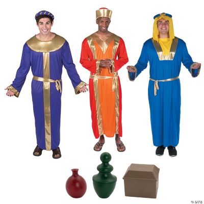 Adults Deluxe Wise Men Costume Kit with Gifts - 12 Pc.