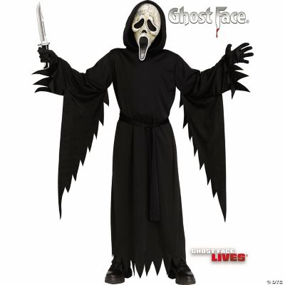Kids Scream IV™ Ghost Face® Black Polyester Robe with Mask Costume ...