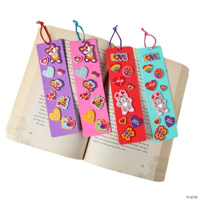 2" x 7" Valentine’s Day DIY Bookmarks Foam Craft Kit - Makes 12