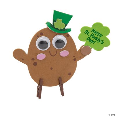 4 1/2" St. Patrick’s Day Potato Clothespin Craft Kit - Makes 12 ...