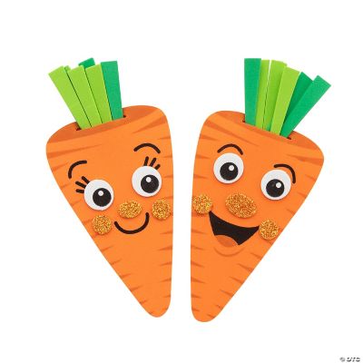 2 1/2" x 5 1/4" Silly Carrot Characters Magnet Craft Kit - Makes 12 ...