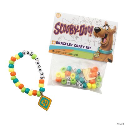 4 1/2" Scooby-Doo!™ Beaded Collar Tag Bracelet Craft Kits - Makes 12 ...