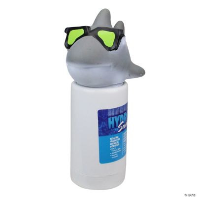 13" Gray and White HydroTools Cool Shark Swimming Pool Chemical ...