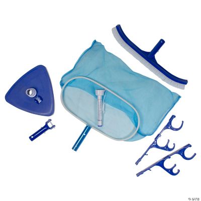 6-Piece Blue Assorted Pool Maintenance Cleaning Kit | Oriental Trading