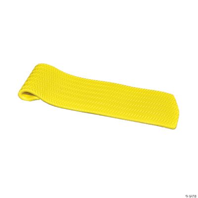 74-Inch Yellow Floating Rippled Swimming Pool Mattress Raft | Oriental ...