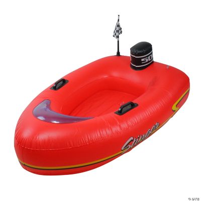 48-Inch Inflatable Red and Black Stinger Speedboat Swimming Pool Raft ...