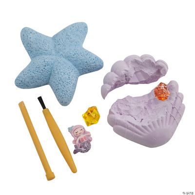 3 1/2" Sea Series Starfish & Seashell Treasure Dig Kits - 12 Pc ...