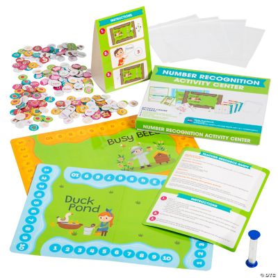 Number Recognition Educational Activity Classroom Center Kit – 18 Pc ...