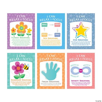 16" x 20 3/4" Social Emotional Learning Breathing Exercise Poster Set ...