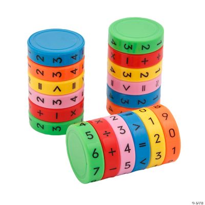 2 1/2" diam. Magnetic Rotating Cylinders Math Learning Set - 6 Pc ...