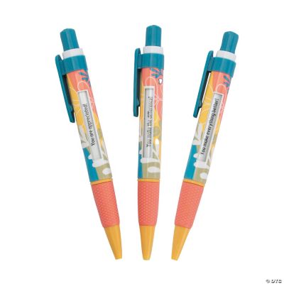 5 1/4" Appreciation Multicolor Plastic Message Pens - 12 Pc. | Oriental ...