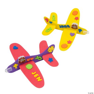 5 1/2" x 1 3/4" Religious Jesus Glider Foam Craft Kit - Makes 12