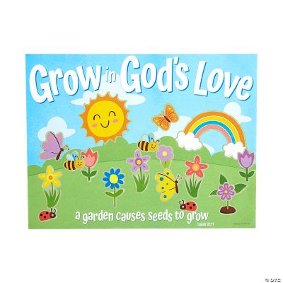 11" x 8 1/2" Religious Spring Repositionable Sticker Scenes - 12 Pc ...
