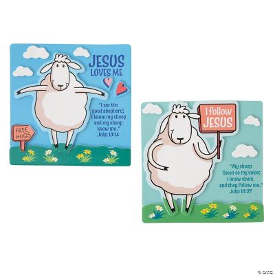 4" x 4" Religious Good Shepherd Magnet Craft Kits - Makes 12 | Oriental ...