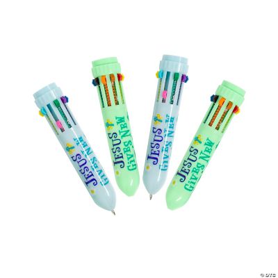 4" Mini Religious Jesus Gives New Life Pastel Plastic 10-Color Shuttle ...