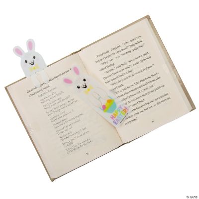 2" x 5 1/4" Bulk 48 Pc. Easter Bunny Plastic Clip Bookmarks | Oriental ...